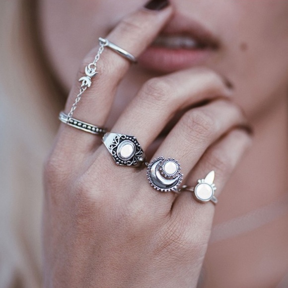 Jewelry | New 4pc Boho Ring Set | Poshmark